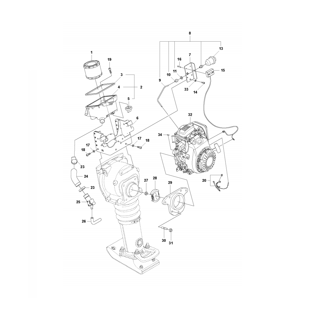 Husqvarna Air Filter & Engine | HusqvarnaParts.com
