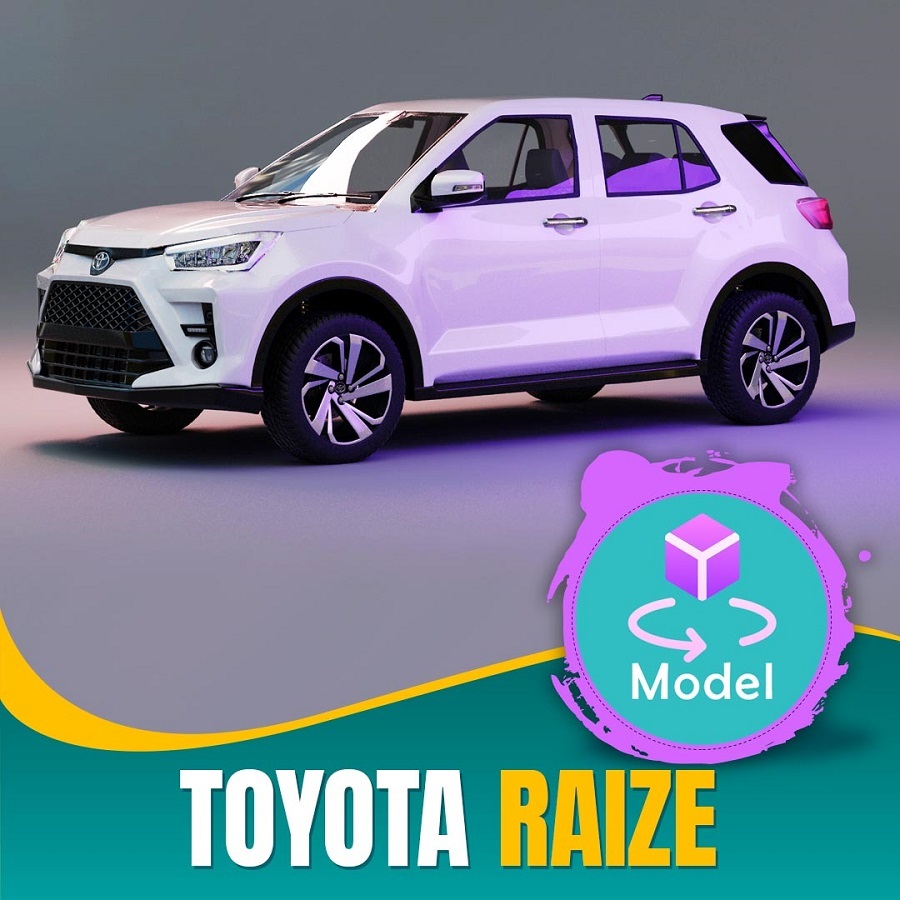 CGMEETUP - Toyota Raize and interior 3D Model by JK3D studios