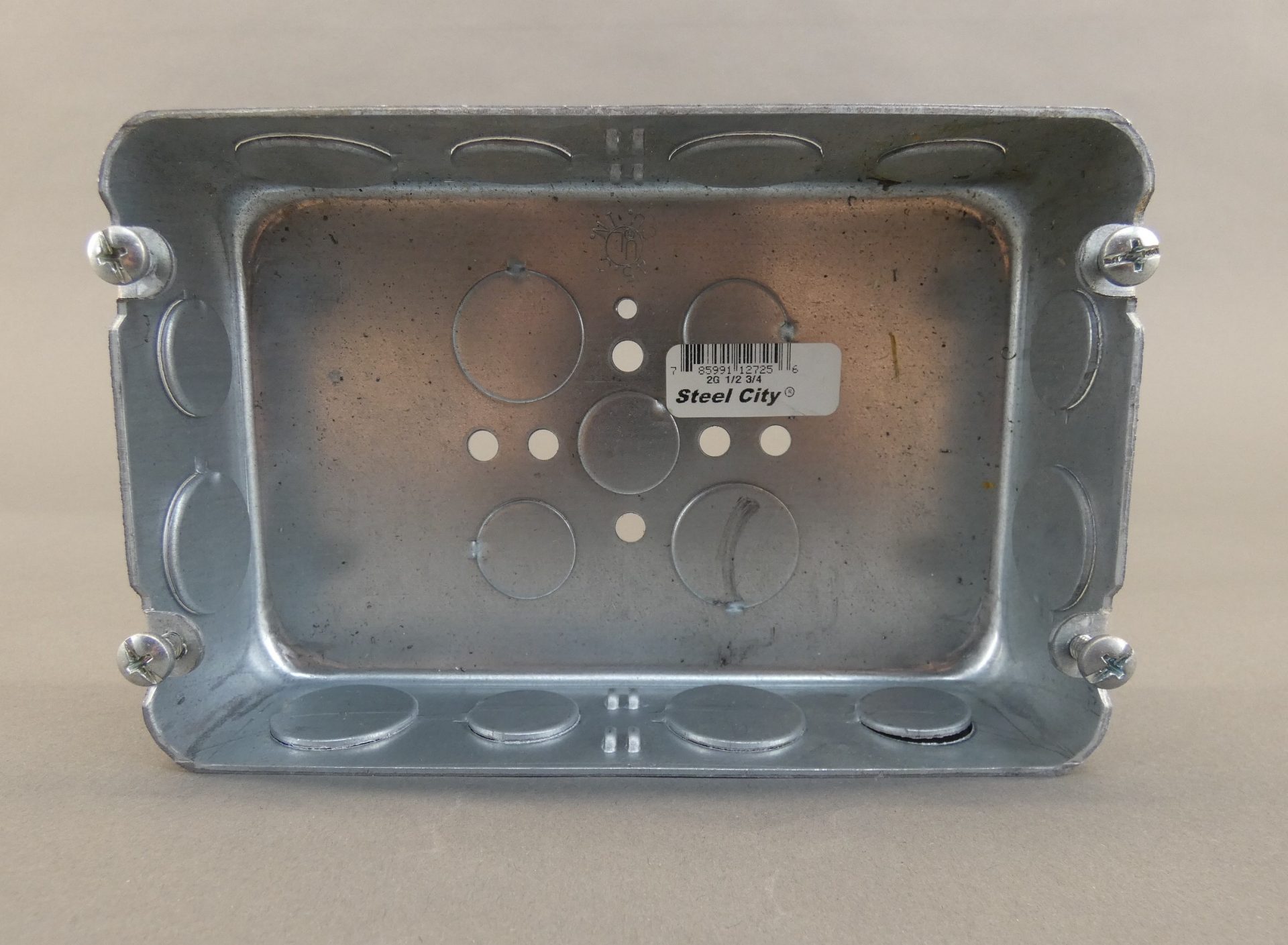 Steel City 2G 1/2 3/4 Gang Box 2 Gangs 6-13/16″ L x 4-1/2″ H – GPM Surplus