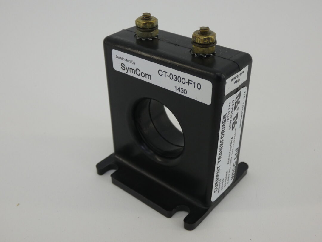 SymCom CT-0300-F10 Current Transformer, 300:5A, 50-400Hz – GPM Surplus