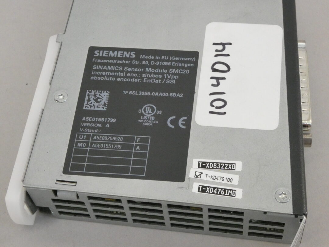 Siemens 6SL3055-0AA00-5BA2 Sinamics Sensor Module SMC20 – GPM Surplus