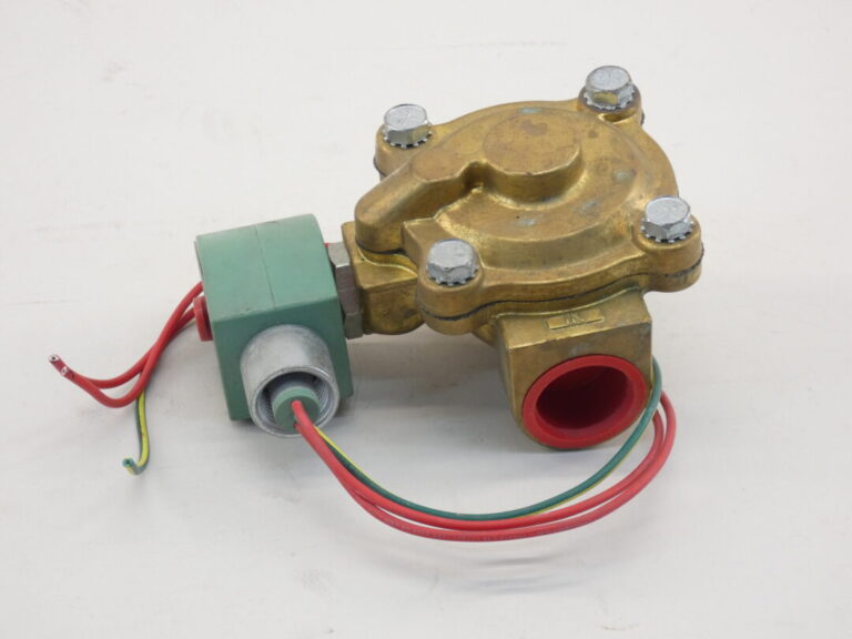 ASCO 8210G004 Brass Solenoid Valve, 12VDC, 1″, Red Hat II – GPM Surplus