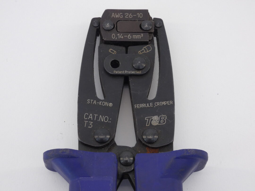 *For Parts/Repair* Thomas & Betts T3 Ferrule Crimper Tool, Sta-Kon, AWG ...