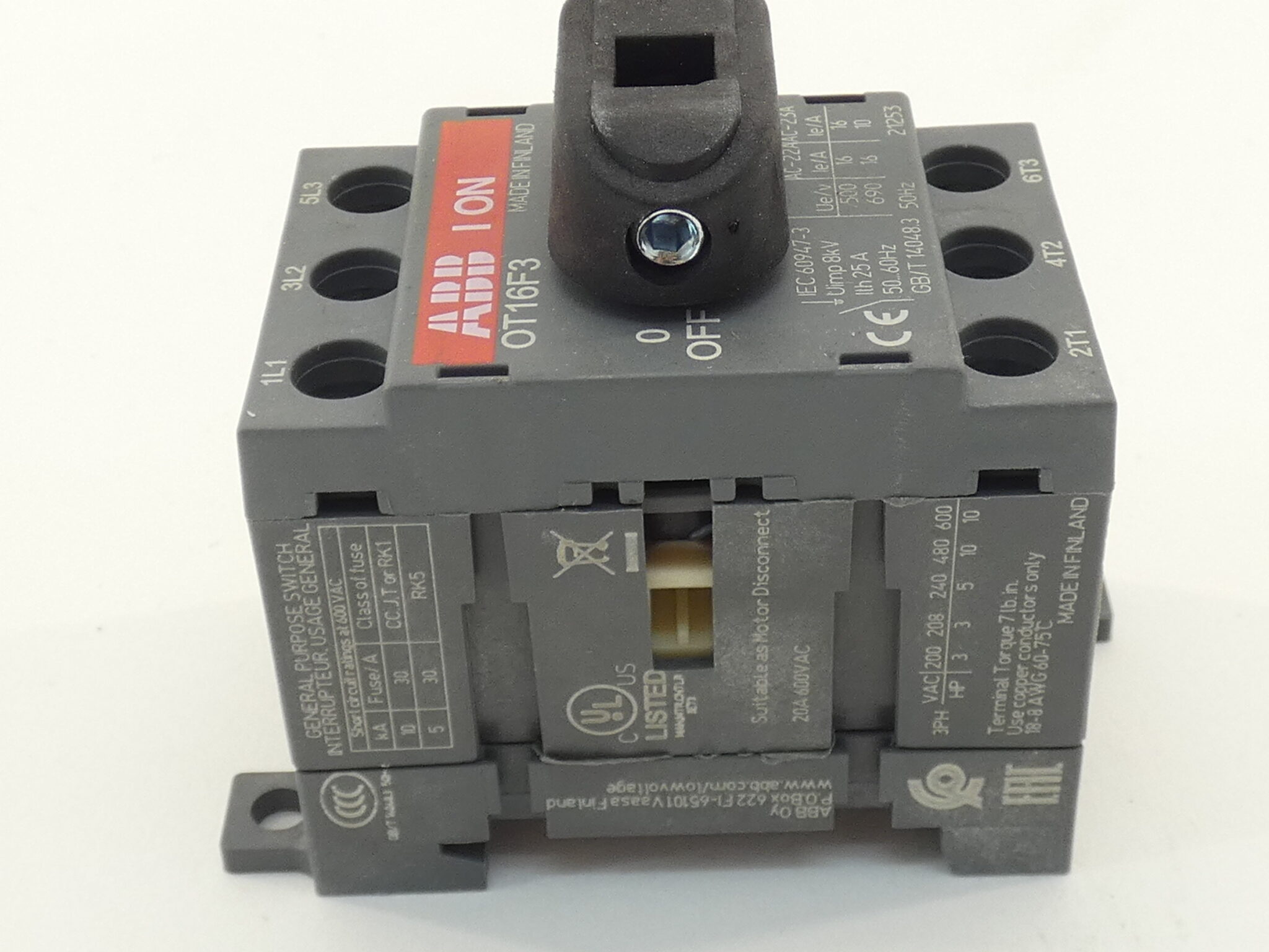ABB OT16F3 Disconnect Switch – GPM Surplus