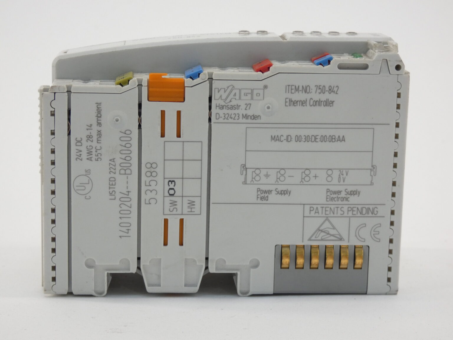 Wago 750-842 Programmable Logic Ethernet Controller – GPM Surplus