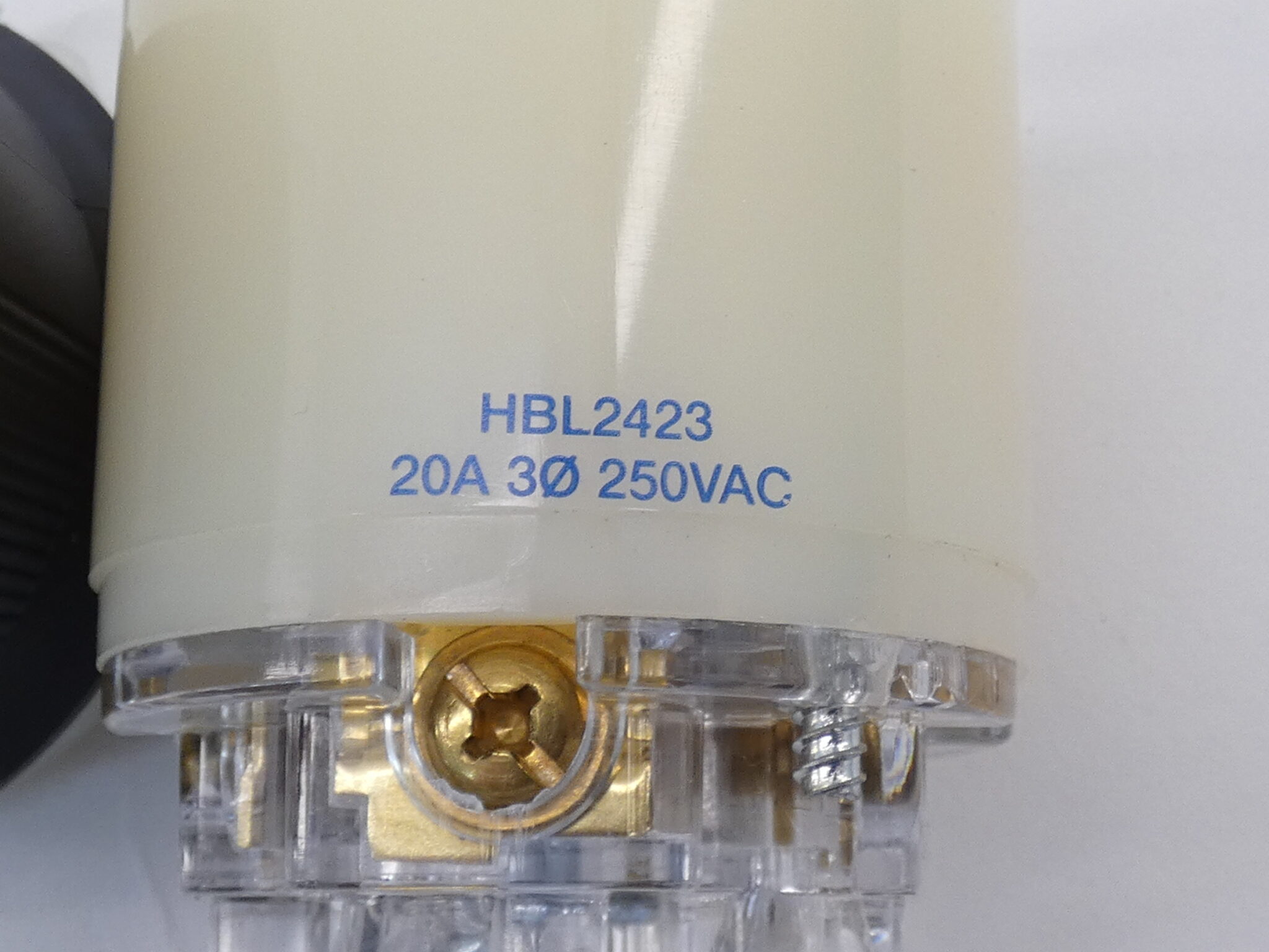 Hubbell HBL2423 Connector, 20A, 3PH, 250VAC, 3P, 4W – GPM Surplus