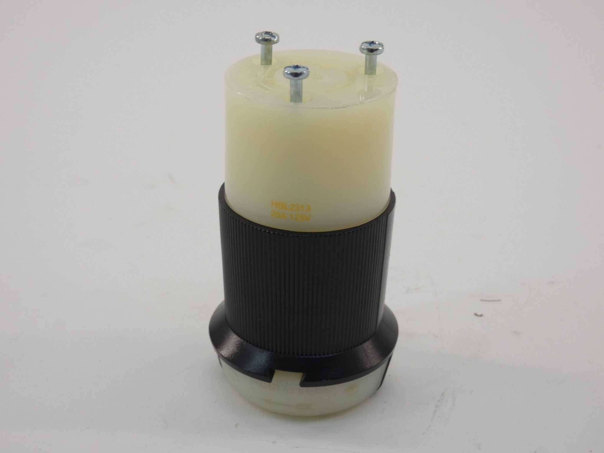 Hubbell HBL2313 Connector, 20A, 125V, 2P – GPM Surplus