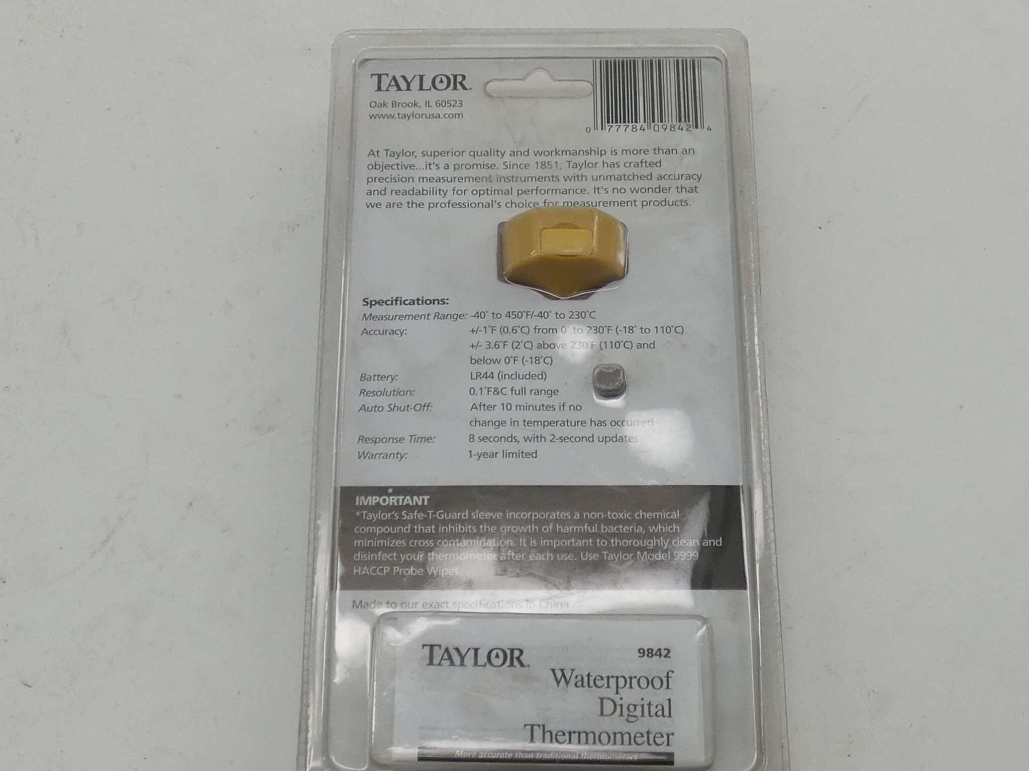Taylor 9842 Digital Thermometer, Waterproof – GPM Surplus