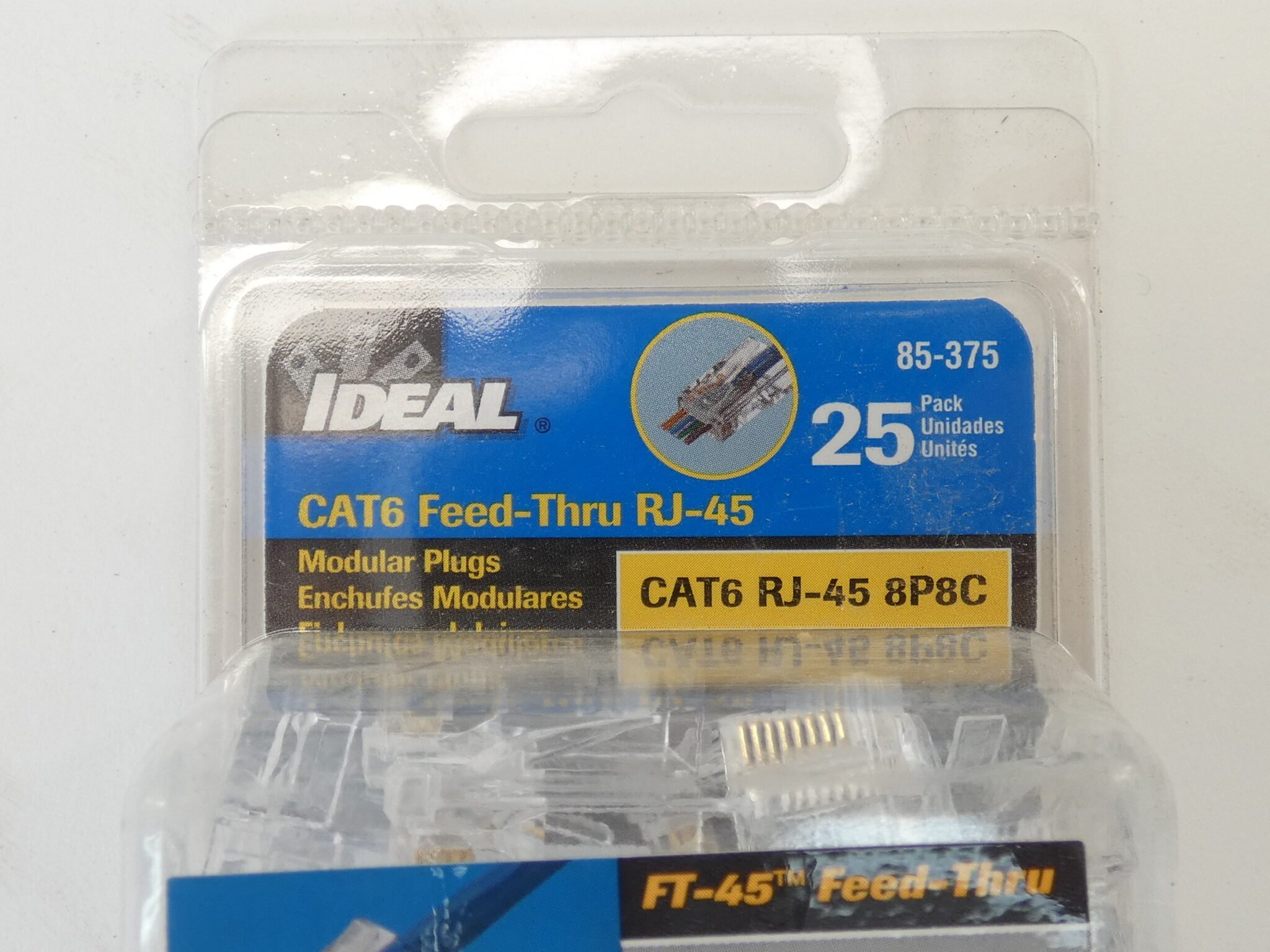 *Lot of 100* Ideal 85-375 CAT6 Feed-Thru RJ-45 Modular Plugs – GPM Surplus