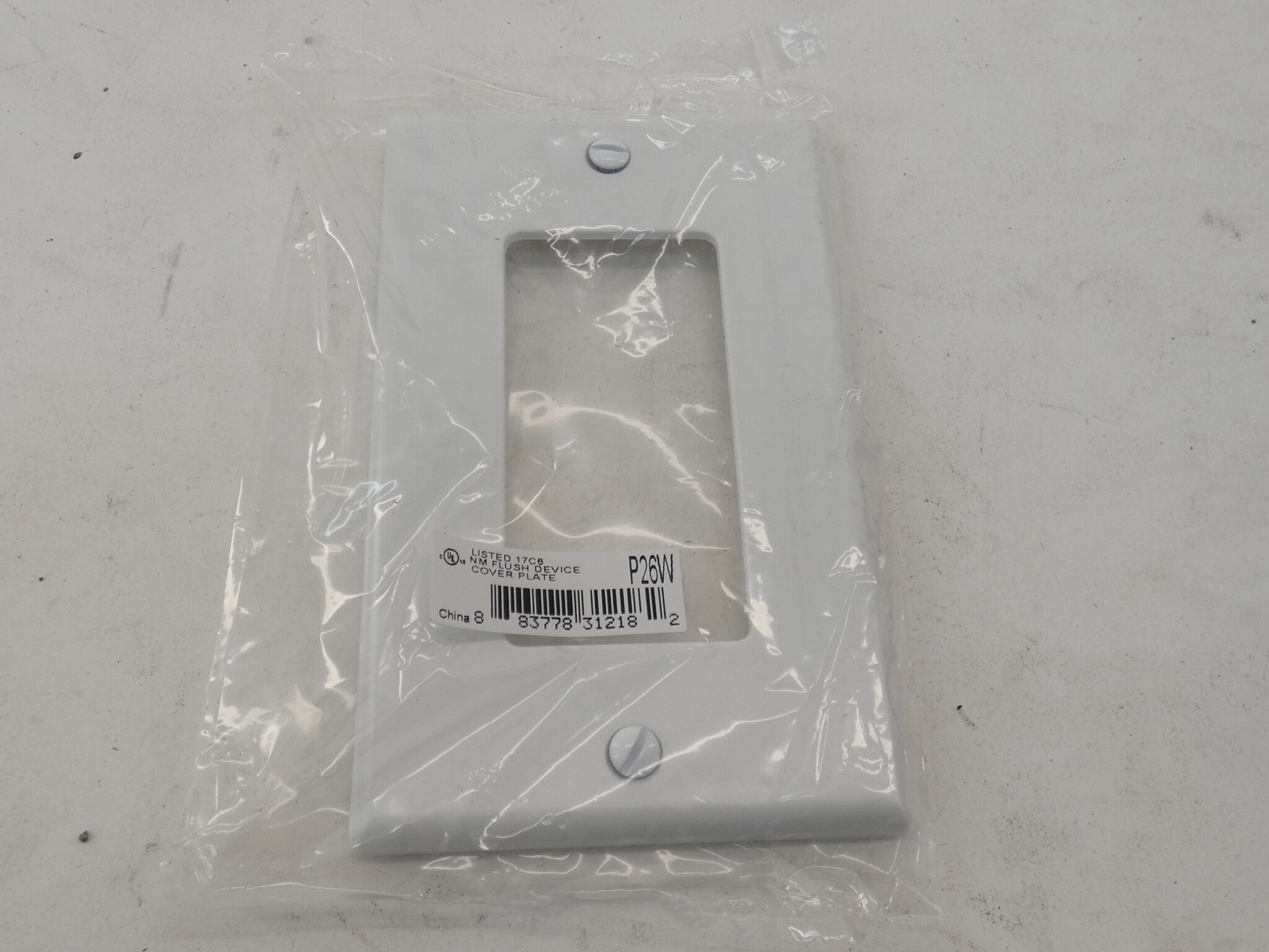 *Lot of 64* Hubbell P26W White Cover Plates – GPM Surplus