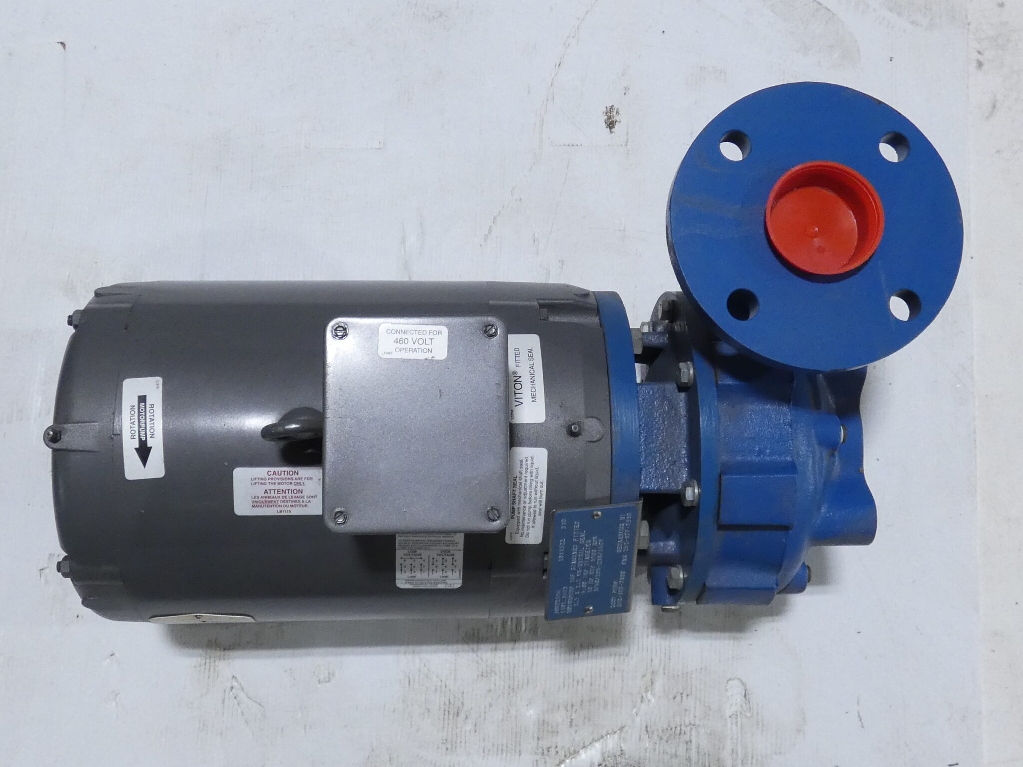 10HP Scot MotorPump 54F, 2.5 X 2.5, 6″ Impeller Dia, 208-230/460V ...
