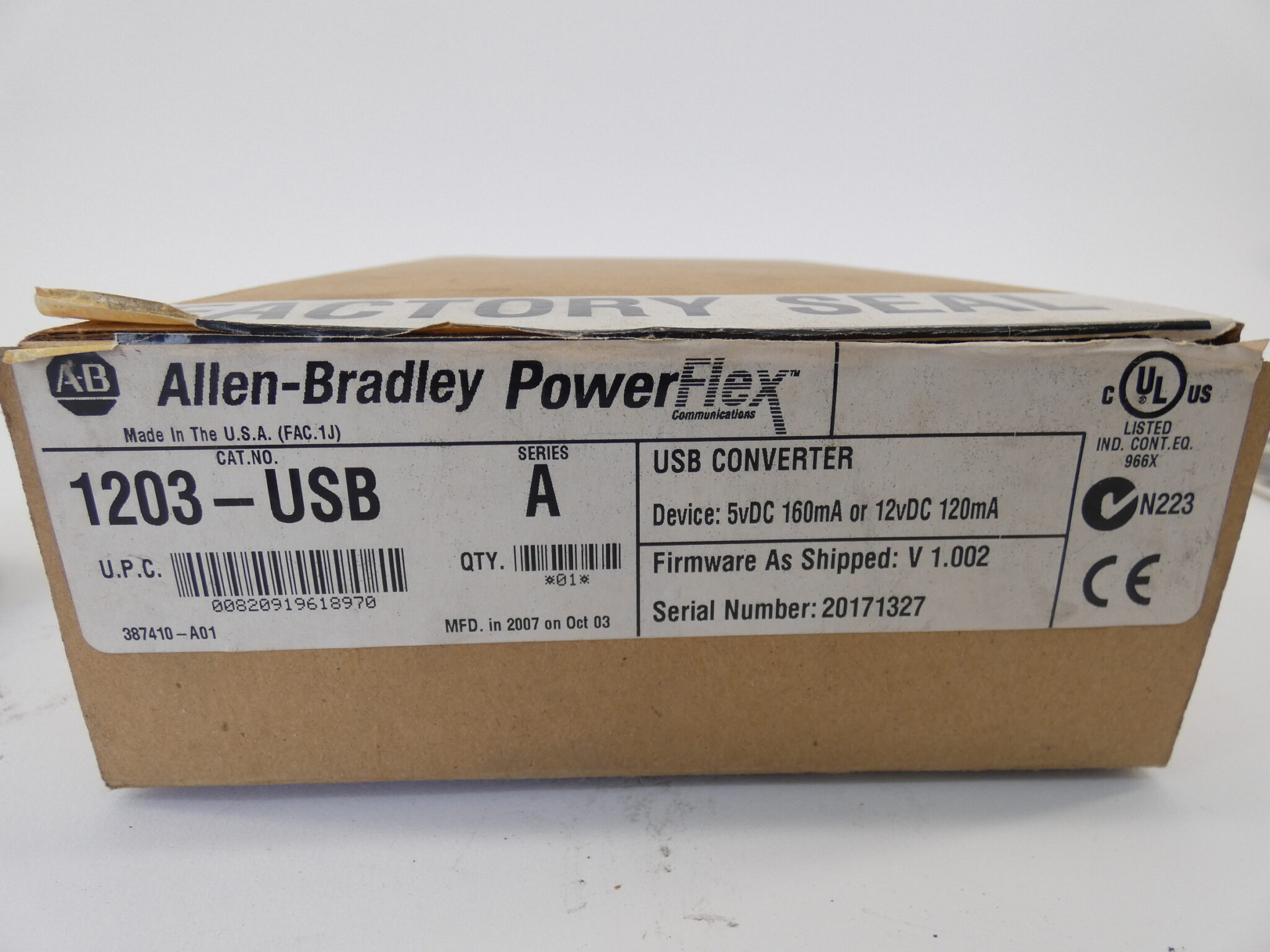 Allen-Bradley 1203-USB Converter, V. 1.002 – GPM Surplus
