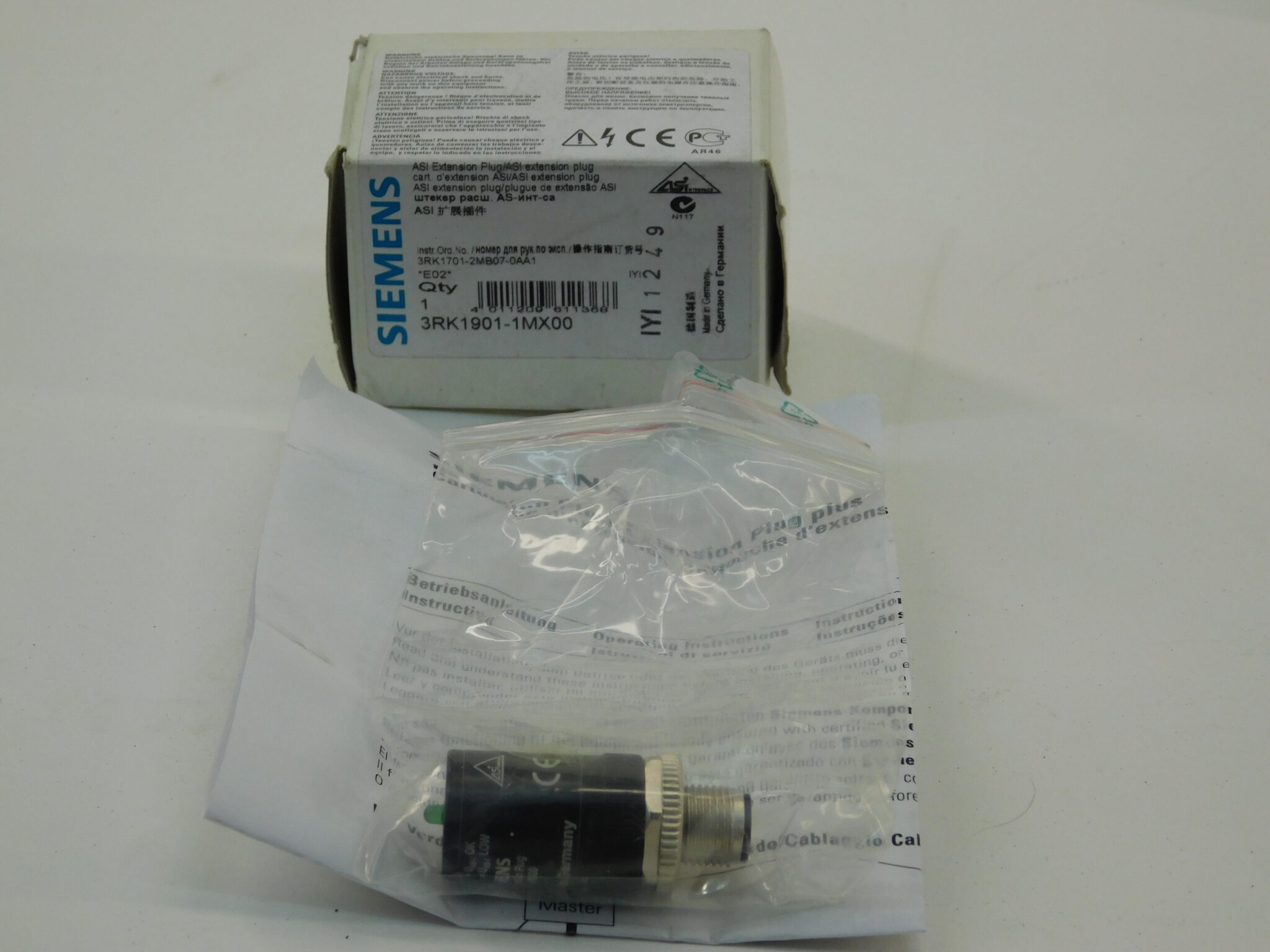 Siemens 3RK1901-1MX00 Extension Plug – GPM Surplus