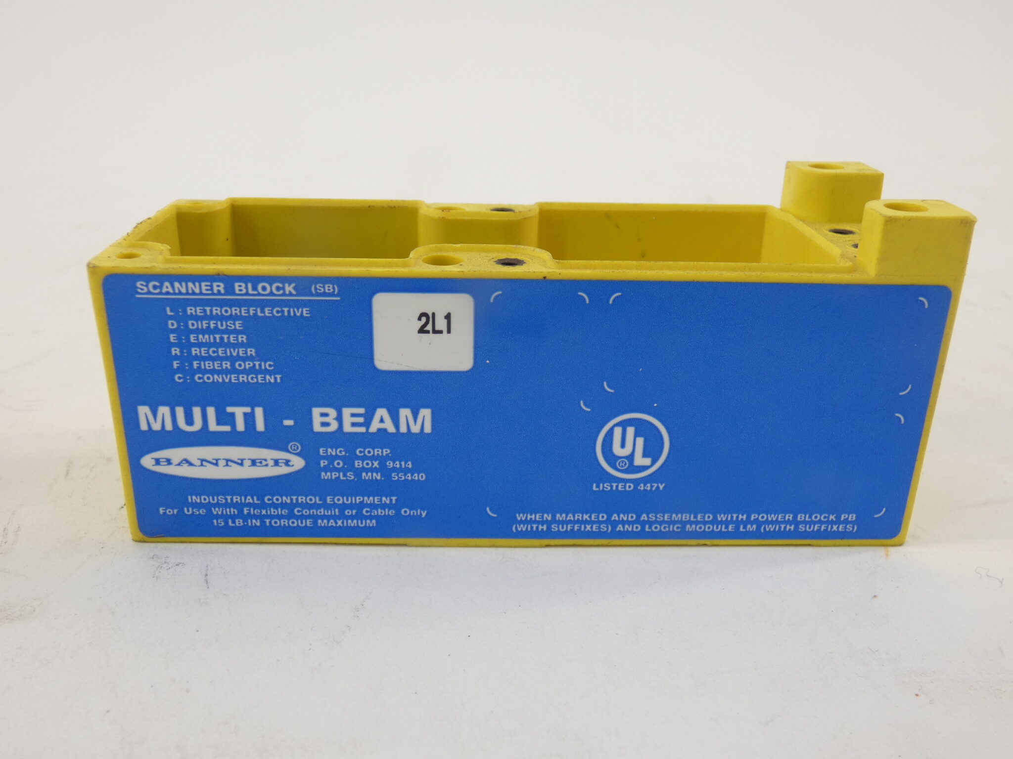 Banner 2L1 Multi-Beam Sensor Scanner Block – GPM Surplus