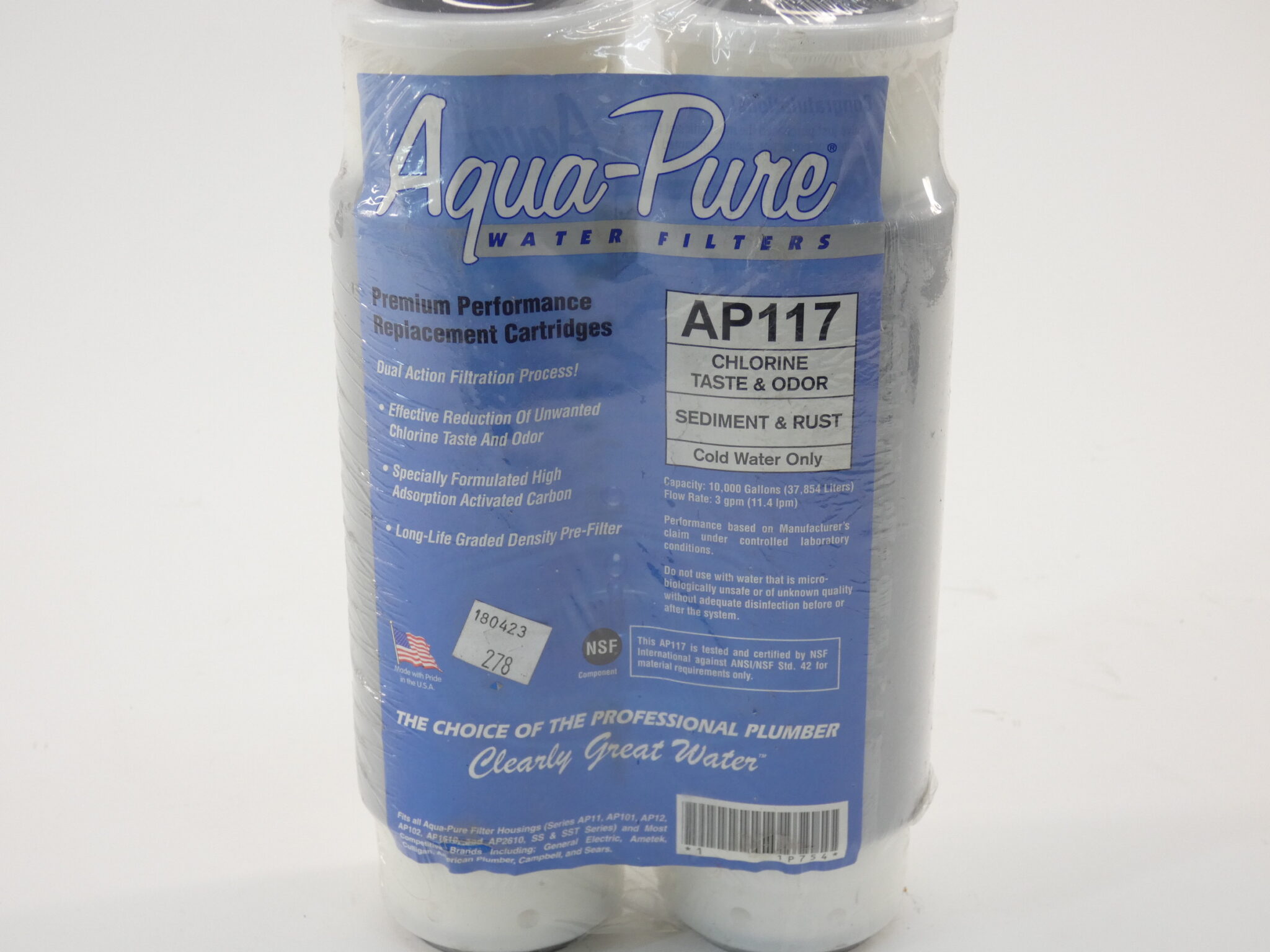 *Lot of 2* Aqua-Pure AP117 Water Filter Replacement Cartridges – GPM ...