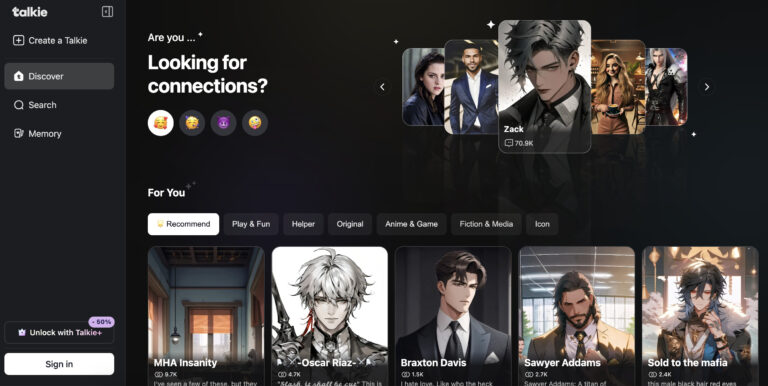 Talkie AI: Chat With Lifelike AI Characters & Personas