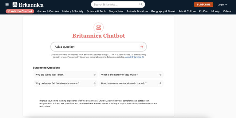 Britannica AI Chatbot: Trusted Answers, Instantly Britannica AI Chatbot: Trusted Answers, Instantly