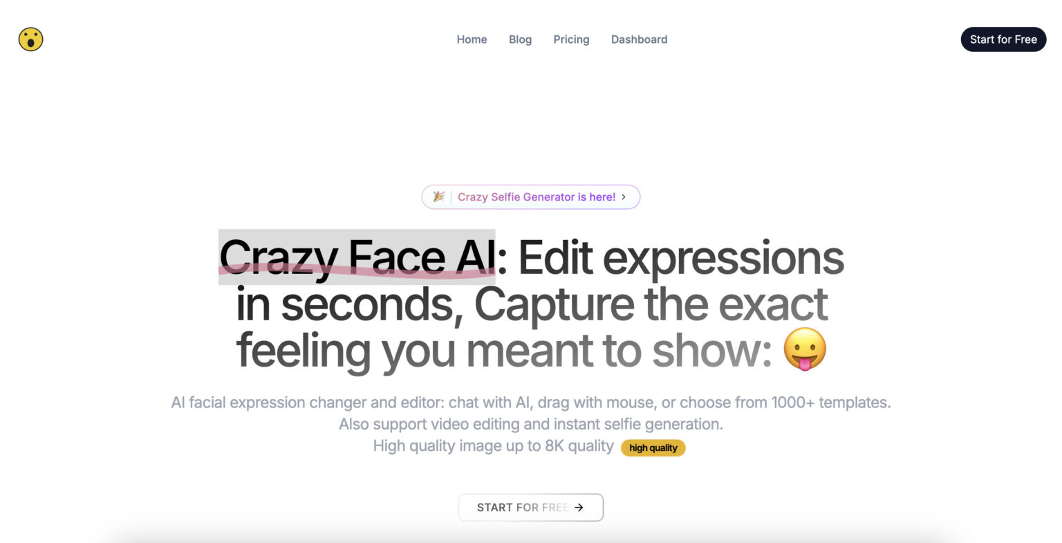 Crazy Face AI: Change Facial Expressions With Ease