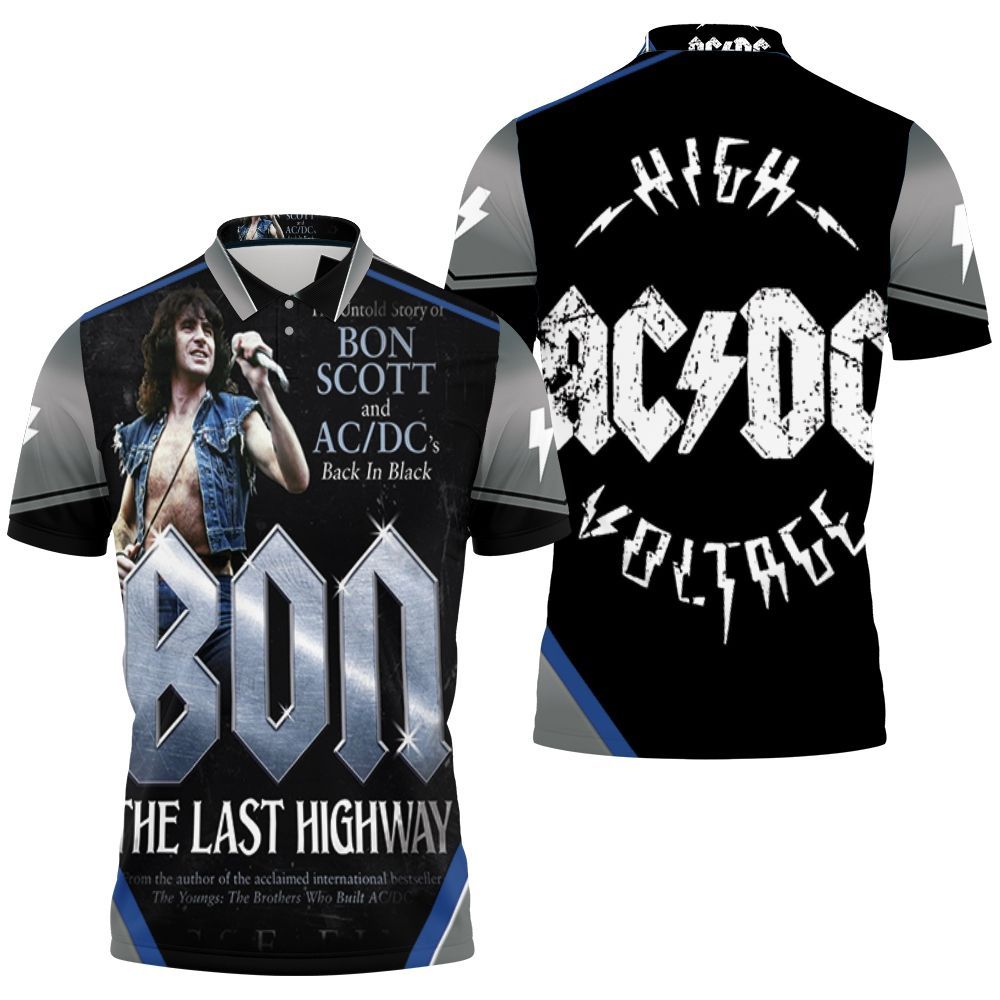 Celebrate Acdcs Bon Scott With A Last Highway Polo Shirt Featuring All ...