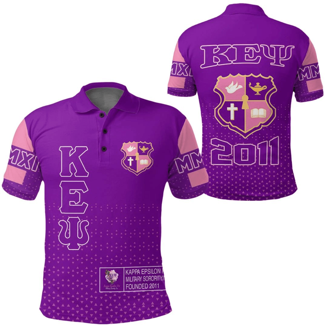 Kappa Epsilon Psi Military Sorority Founded 2011 Mmxi Polo Shirt ...