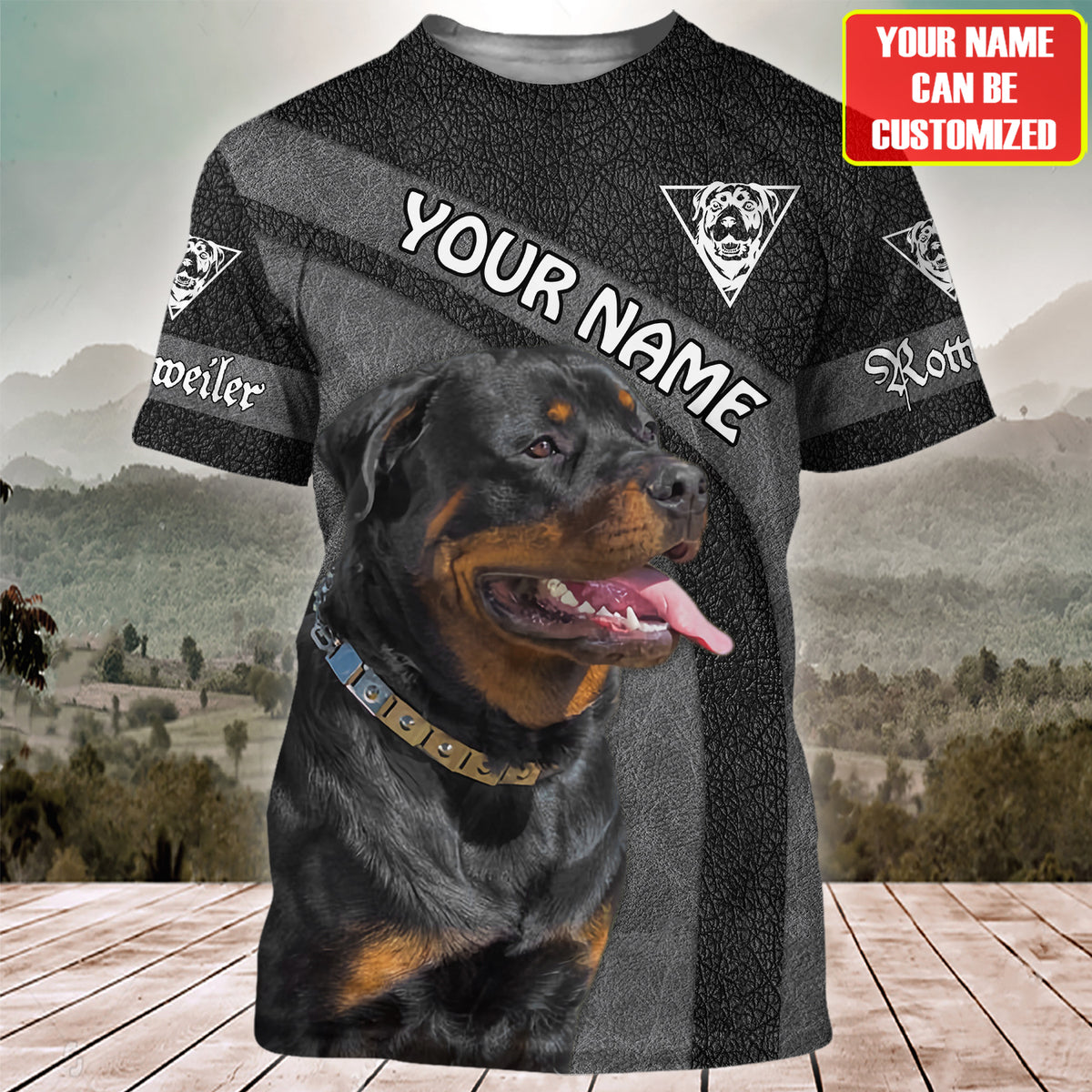 Personalized Name Rottweiler Dog 3D All Over Printed Unisex Shirt ...