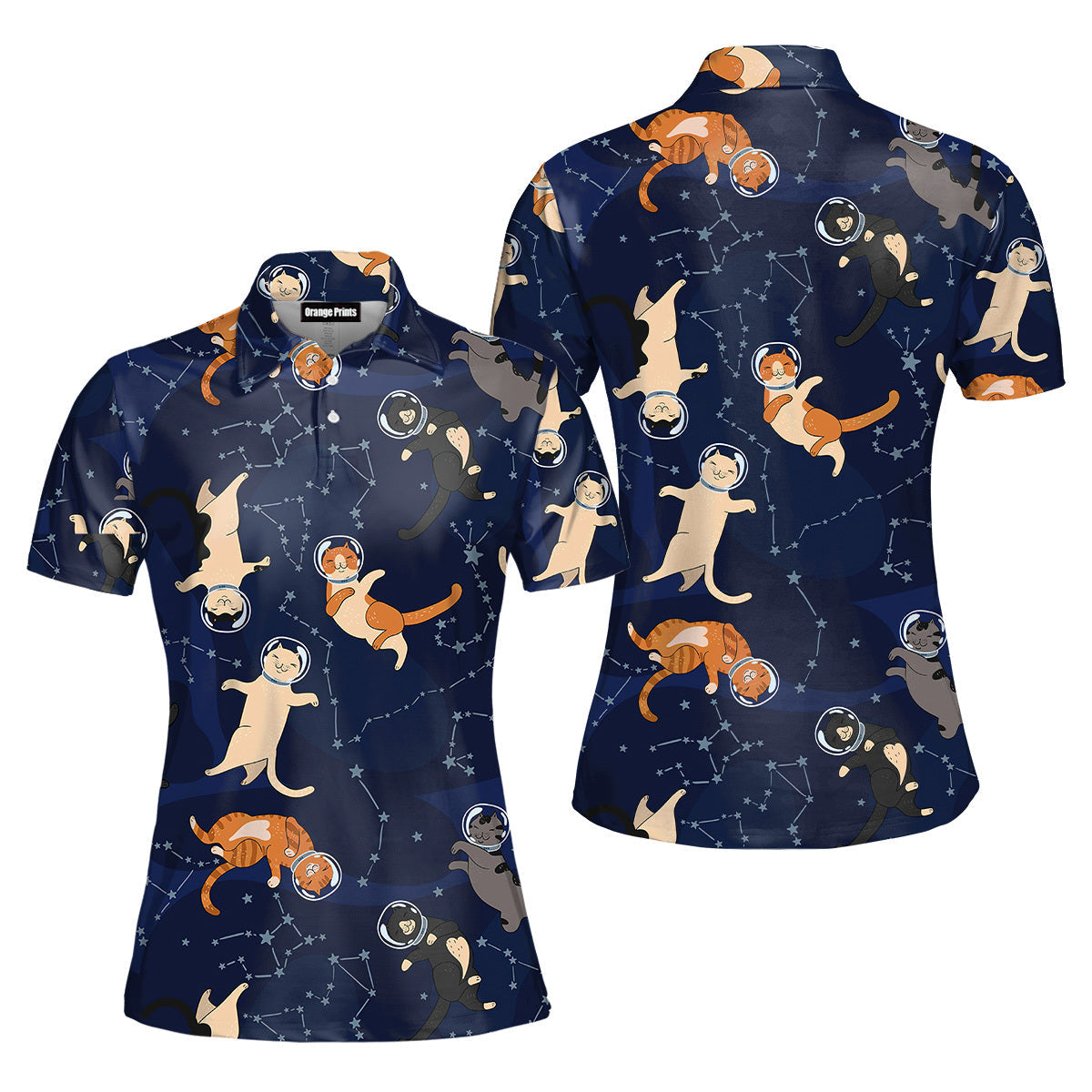 Space Cats Polo Shirt For Women – Zsweater – The Best Place to Order Hoodie