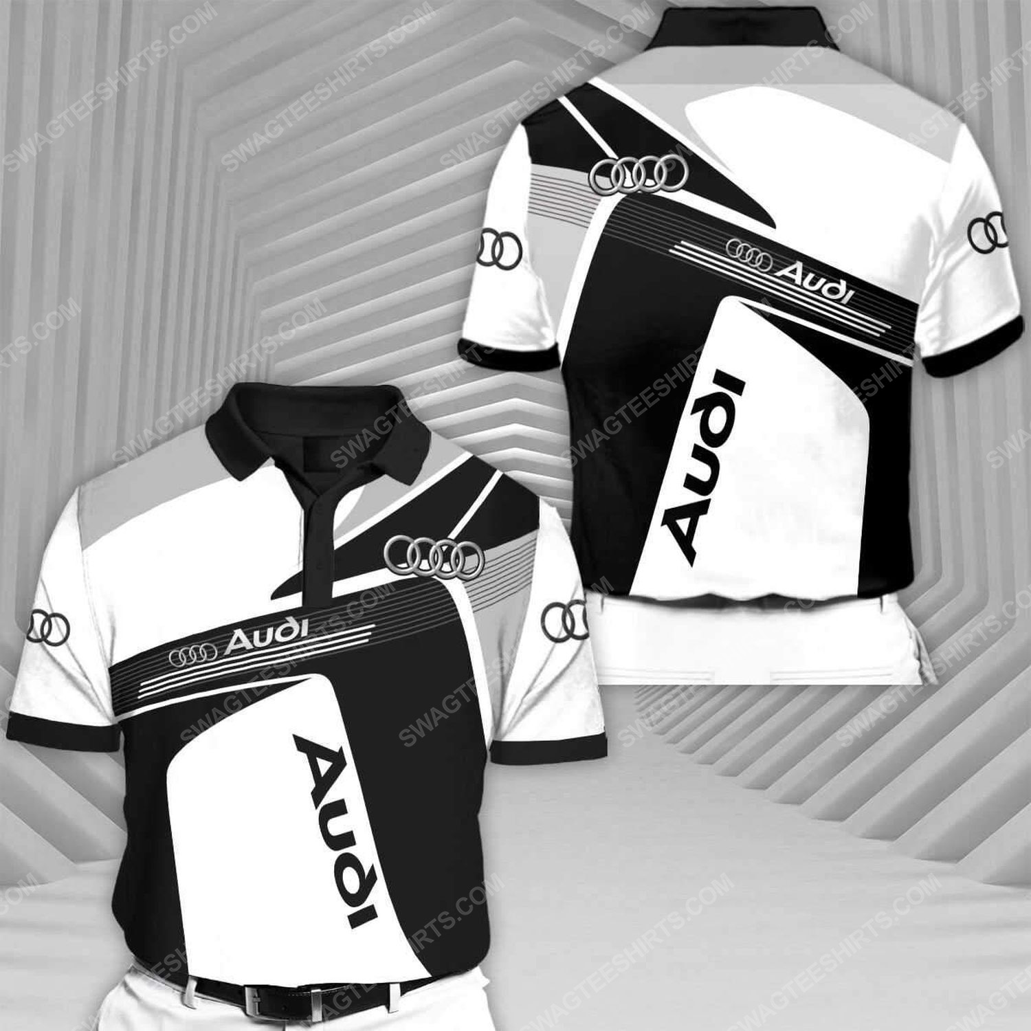 The Audi Sports Car Racing All Over Print Polo Shirt – Zsweater – The ...