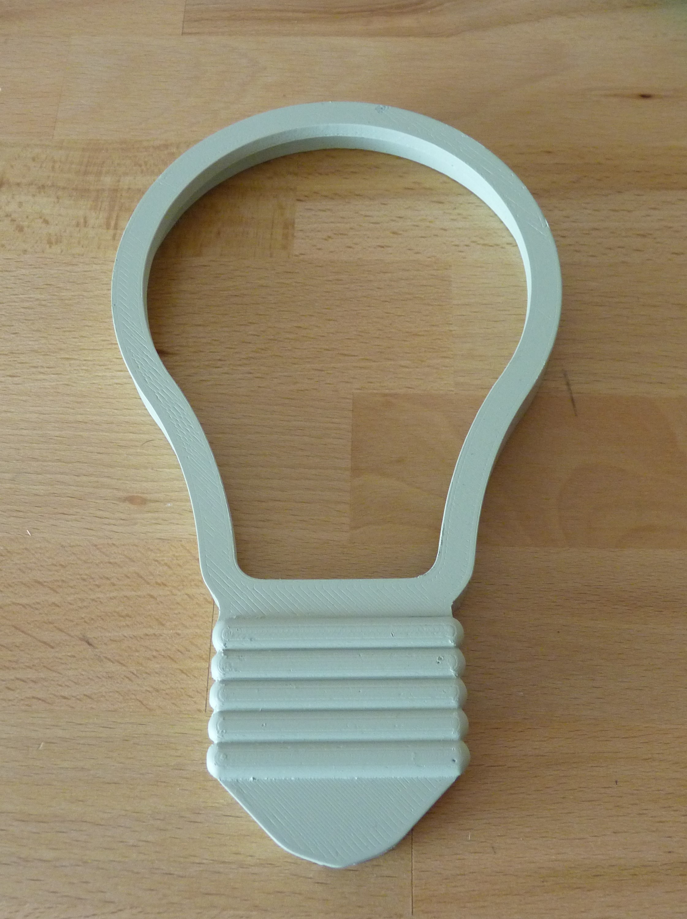 Incandescent light bulb symbol with LEDs