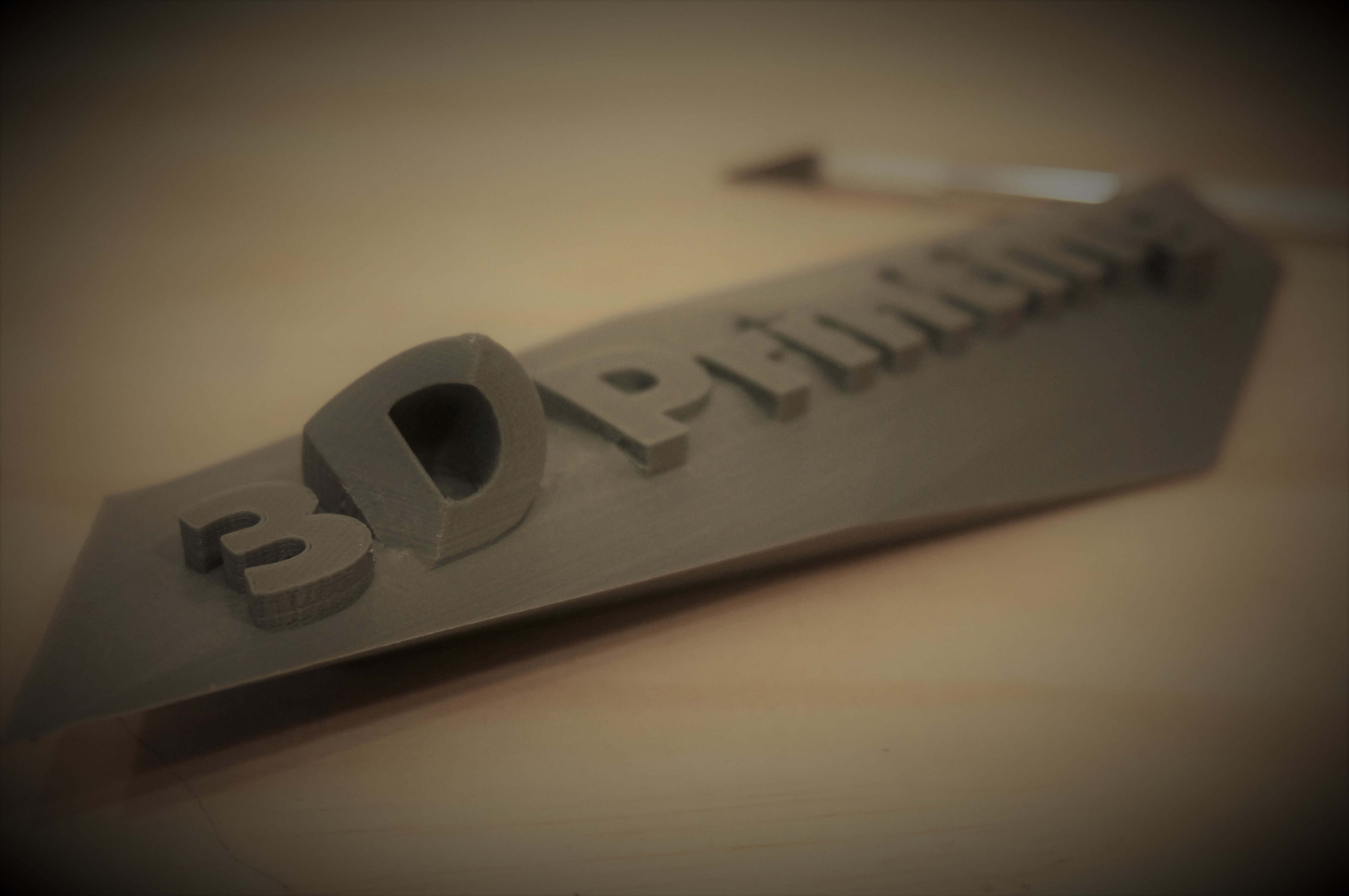 Contemporary 3D Printing Sign